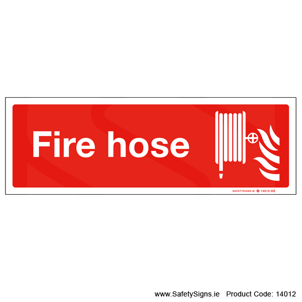 Fire Hose Safety Sign Plastic Tags Fire Hose 3 Safety Sign