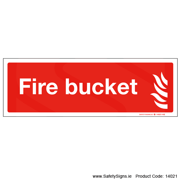 Fire Bucket - 14021 — SafetySigns.ie