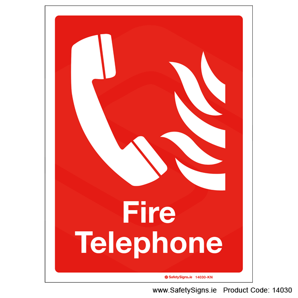 Fire Telephone - 14030 — SafetySigns.ie
