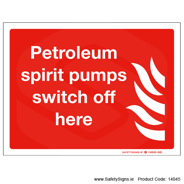 Petroleum Pumps - 14045 — SafetySigns.ie