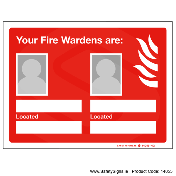Fire Warden Logo 3M HC43R27 AT010702432 Hard Hat Fire Warden Logo
