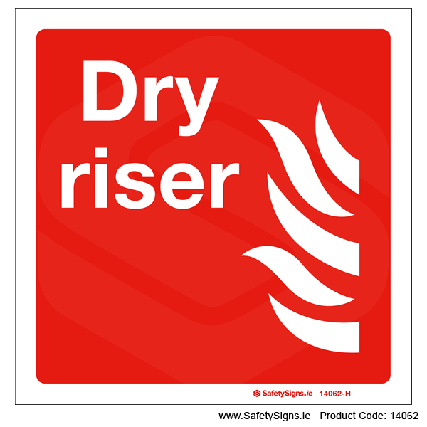 Dry Riser - 14062 — SafetySigns.ie