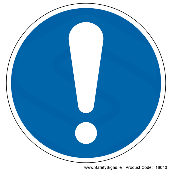 General Mandatory Action (Circular) - 16040 — SafetySigns.ie