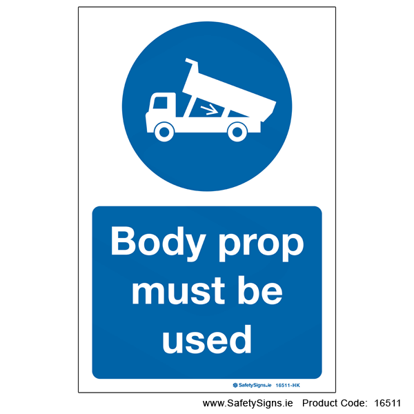 Use Body Prop - 16511 — SafetySigns.ie
