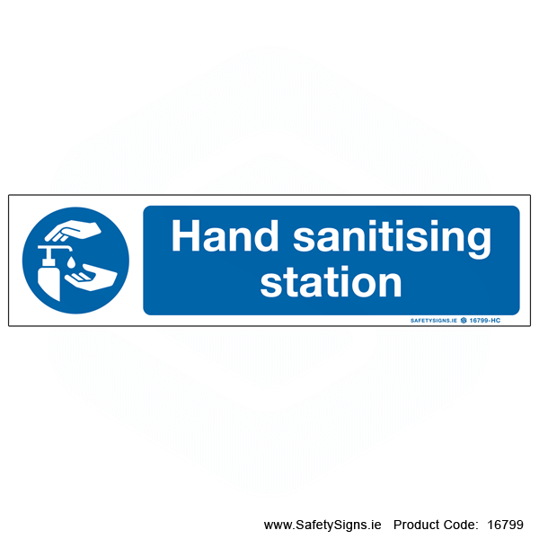 Hand Sanitising Station - 16799 — SafetySigns.ie