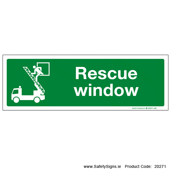 Rescue Window - 20271 — SafetySigns.ie