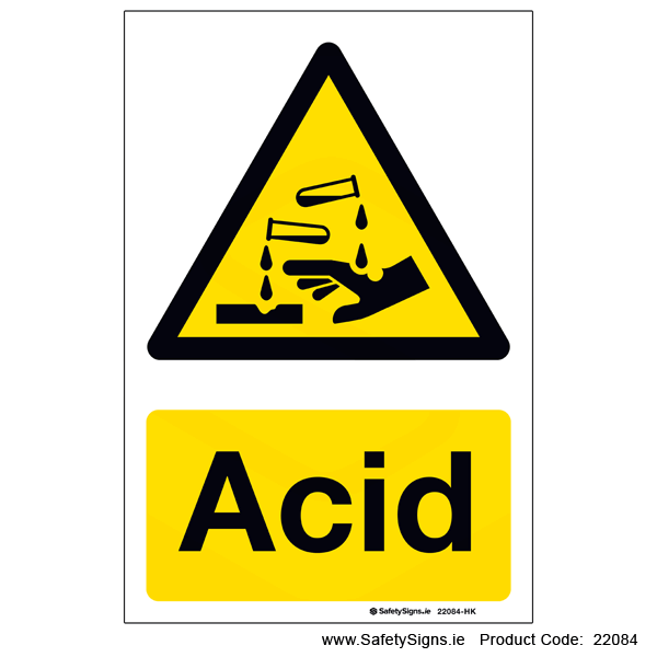Acid - 22084 — SafetySigns.ie