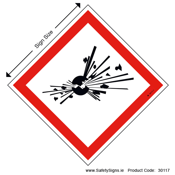 GHS - Explosive - 30117 — SafetySigns.ie