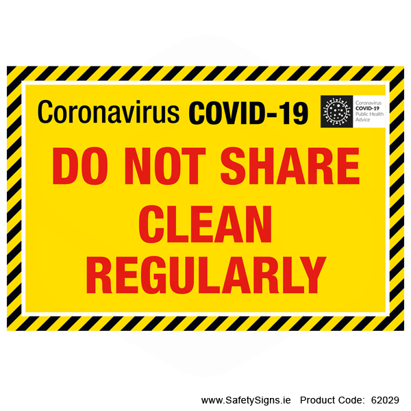 Do not Share - 62029 — SafetySigns.ie