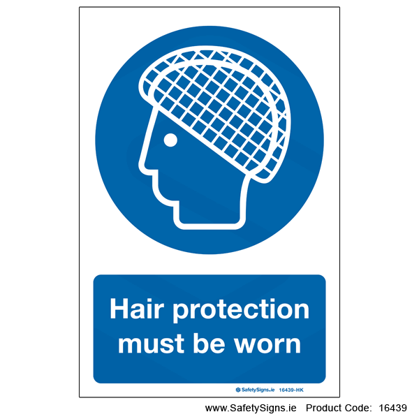 Hair Protection - 16439 — SafetySigns.ie