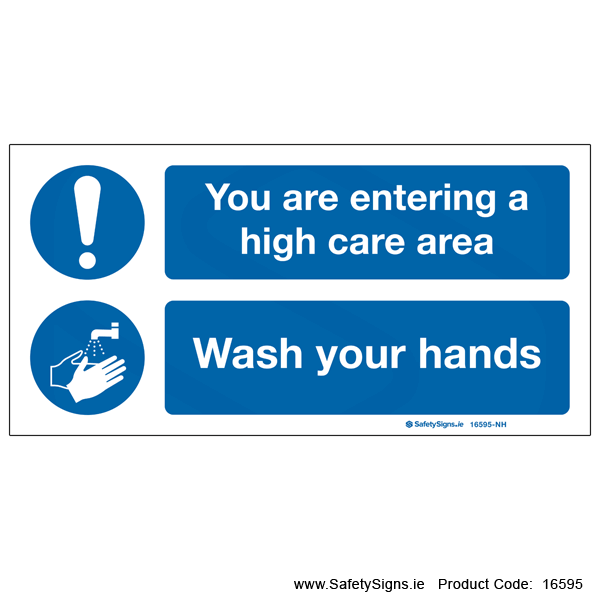 High Care Area - 16595 — SafetySigns.ie