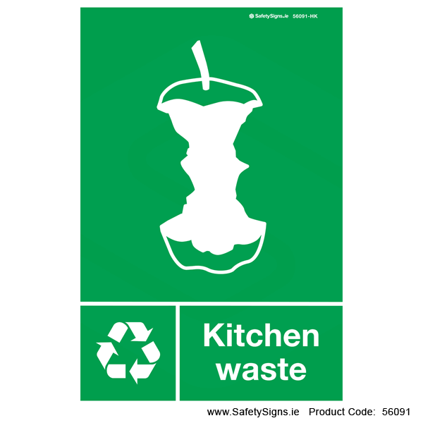 Kitchen Waste - 56091 — SafetySigns.ie