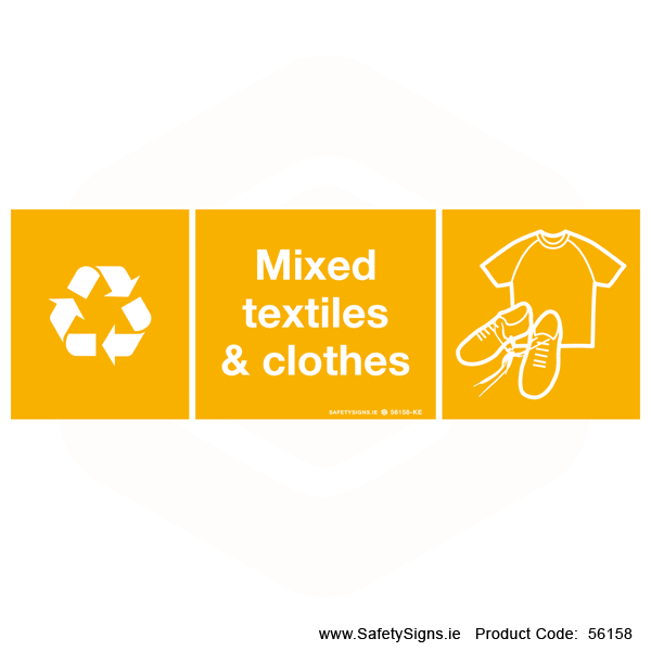 Mixed Clothes and Textiles - 56158 — SafetySigns.ie