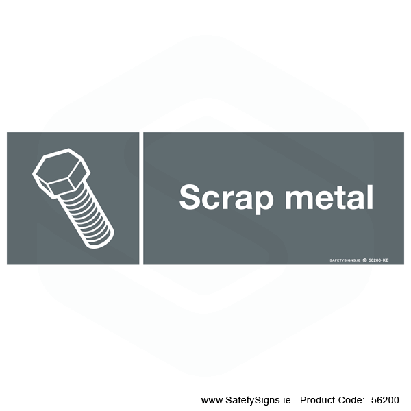Scrap Metal - 56200 — SafetySigns.ie