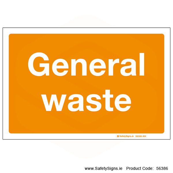 General Waste - 56386 — SafetySigns.ie