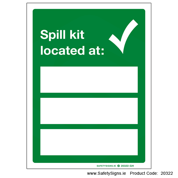 Spill Kit Location - 20322 — SafetySigns.ie