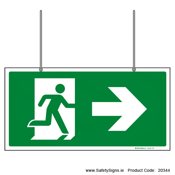 Emergency Exit SG106 Arrow Left and Right - Suspending - 20344 ...