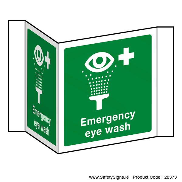 Emergency Eye Wash - PanoSign - 20373 — SafetySigns.ie