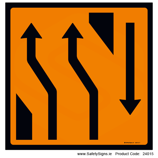 Two Lane Crossover - WK023 - 24015 — SafetySigns.ie