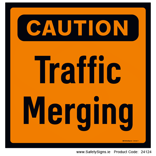 Traffic Merging - 24124 — SafetySigns.ie