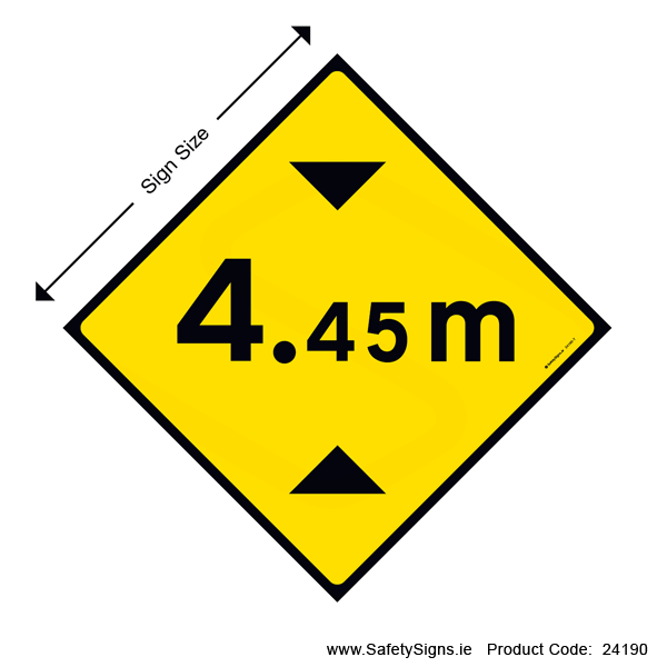 Restricted Headroom - W110 - 24190 — SafetySigns.ie
